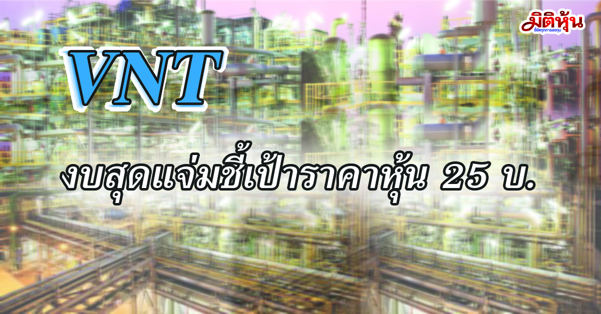 ส่อง VNT ลุ้นงบ Q4/60 ออกมาสุดแจ่ม โบรกฯ ให้ราคาพื้นฐาน 25 บ. - มิติ ...