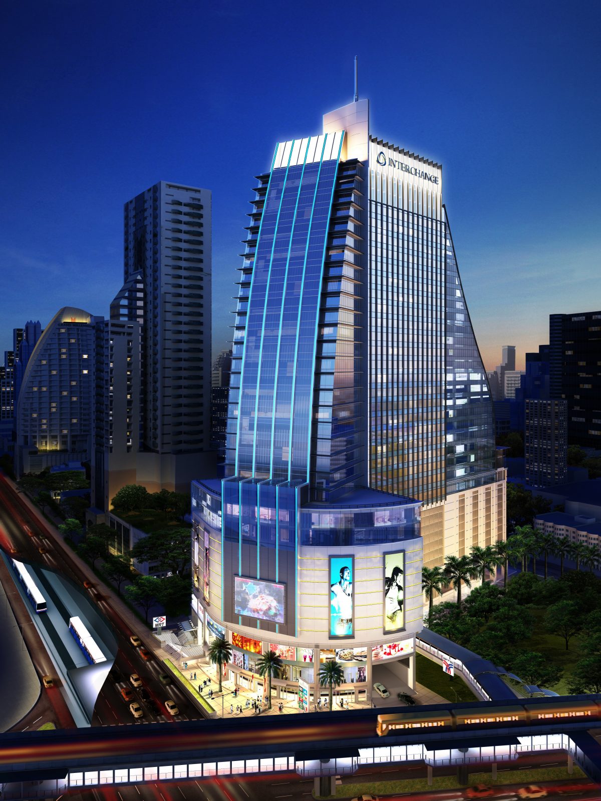 Interchange 21- night scene - มิติหุ้น | ชี้ชัดทุกการลงทุน