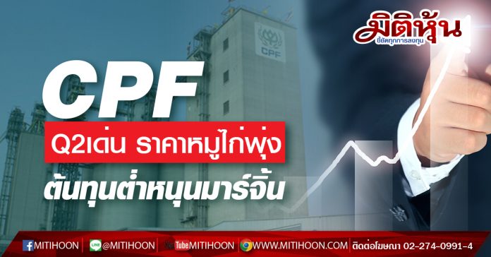 CPF Q2เด่น ราคาหมูไก่พุ่ง ต้นทุนต่ำหนุนมาร์จิ้น - มิติหุ้น | ชี้ชัดทุกการลงทุน