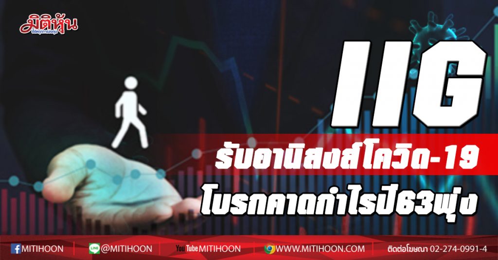 IIG รับอานิสงส์โควิด-19 โบรกคาดกำไรปี63พุ่ง - มิติหุ้น | ชี้ชัดทุกการลงทุน