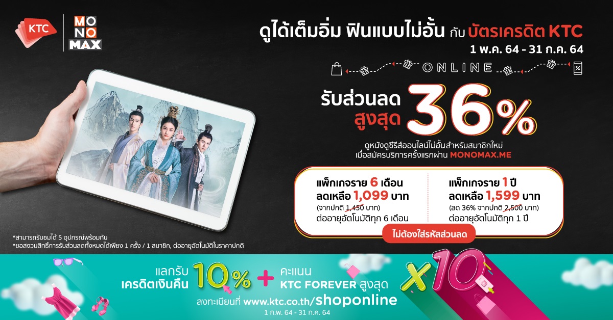 "KTC" รับส่วนลดดูหนังซีรีส์ฟินไม่อั้น! - มิติหุ้น | ชี้ชัดทุกการลงทุน