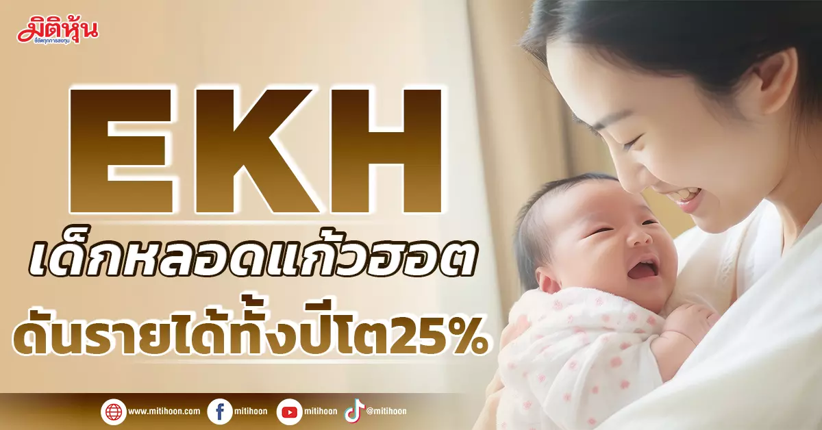 EKH เด็กหลอดแก้วฮอต ผลงานทั้งปีโต25% - มิติหุ้น | ชี้ชัดทุกการลงทุน