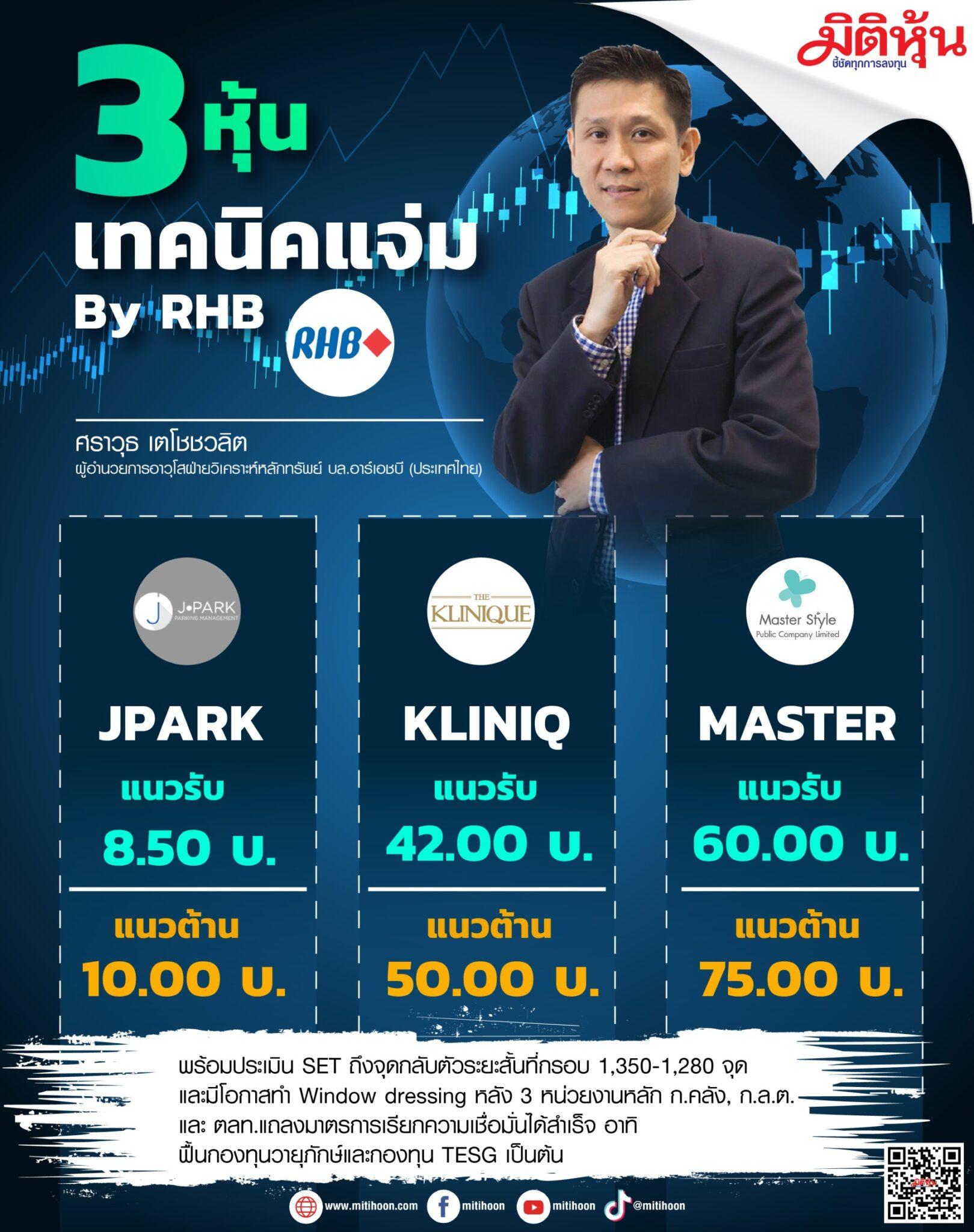 3หุ้นเทคนิคแจ่ม by RHB - มิติหุ้น | ชี้ชัดทุกการลงทุน