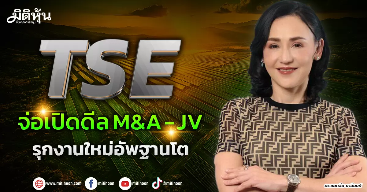 TSE จ่อเปิดดีล M&A - JV รุกงานใหม่อัพฐานโต - มิติหุ้น | ชี้ชัดทุกการลงทุน